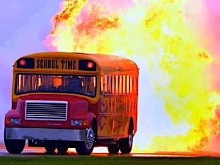 Off to the Races with a Jet Powered School Bus - School Transportation News