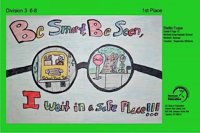 Kansas Announces Winners of School Bus Safety Poster Contest - School ...