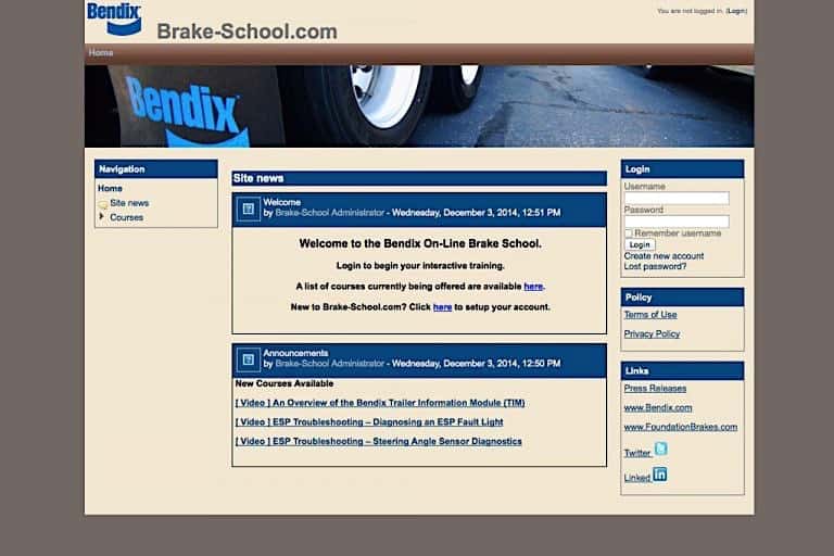 Bendix On-Line Brake School Continues Growth, Surpasses Milestone - School Transportation News