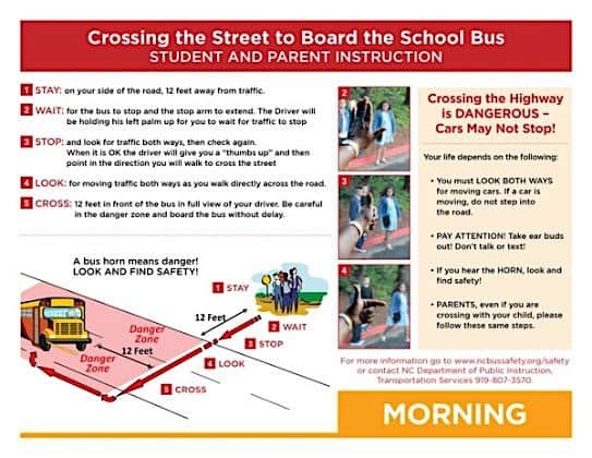 NC Requires Driver Hand Signals to Students at Bus Stops - School ...