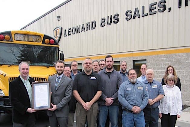 Dealer Leonard Bus Sales Honored with Proclamation - School ...