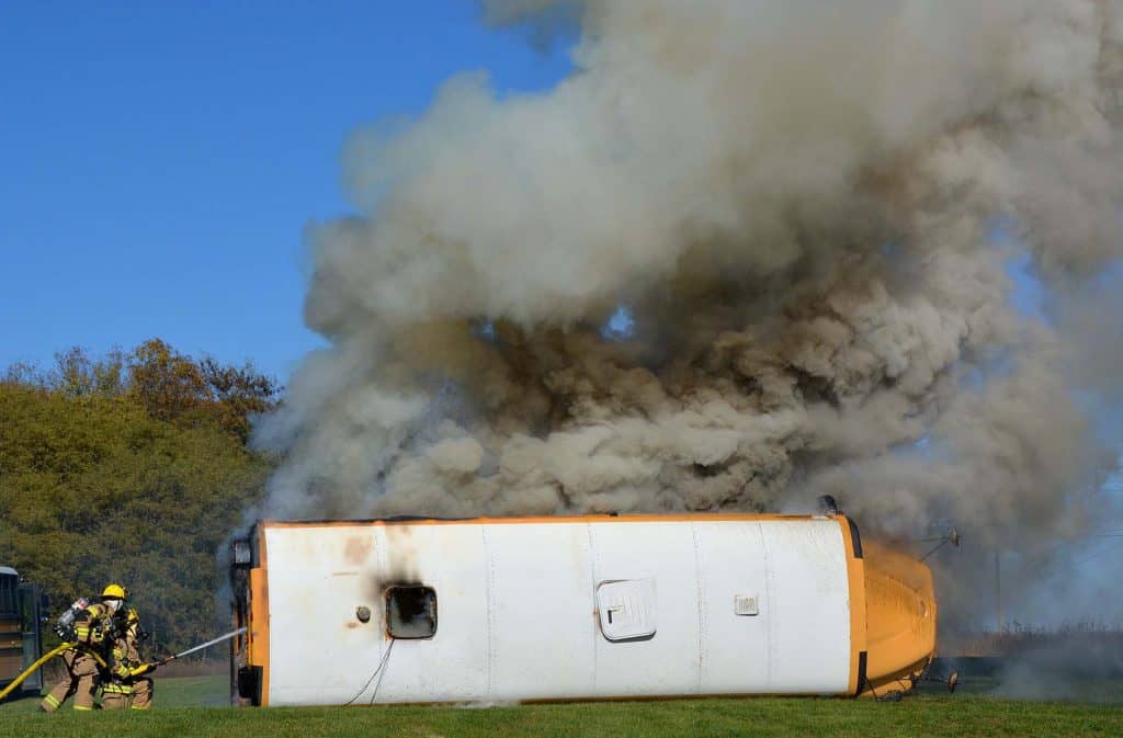 School Bus Fire, Evacuation Exercise Held at NAPT, NASDPTS Conference ...