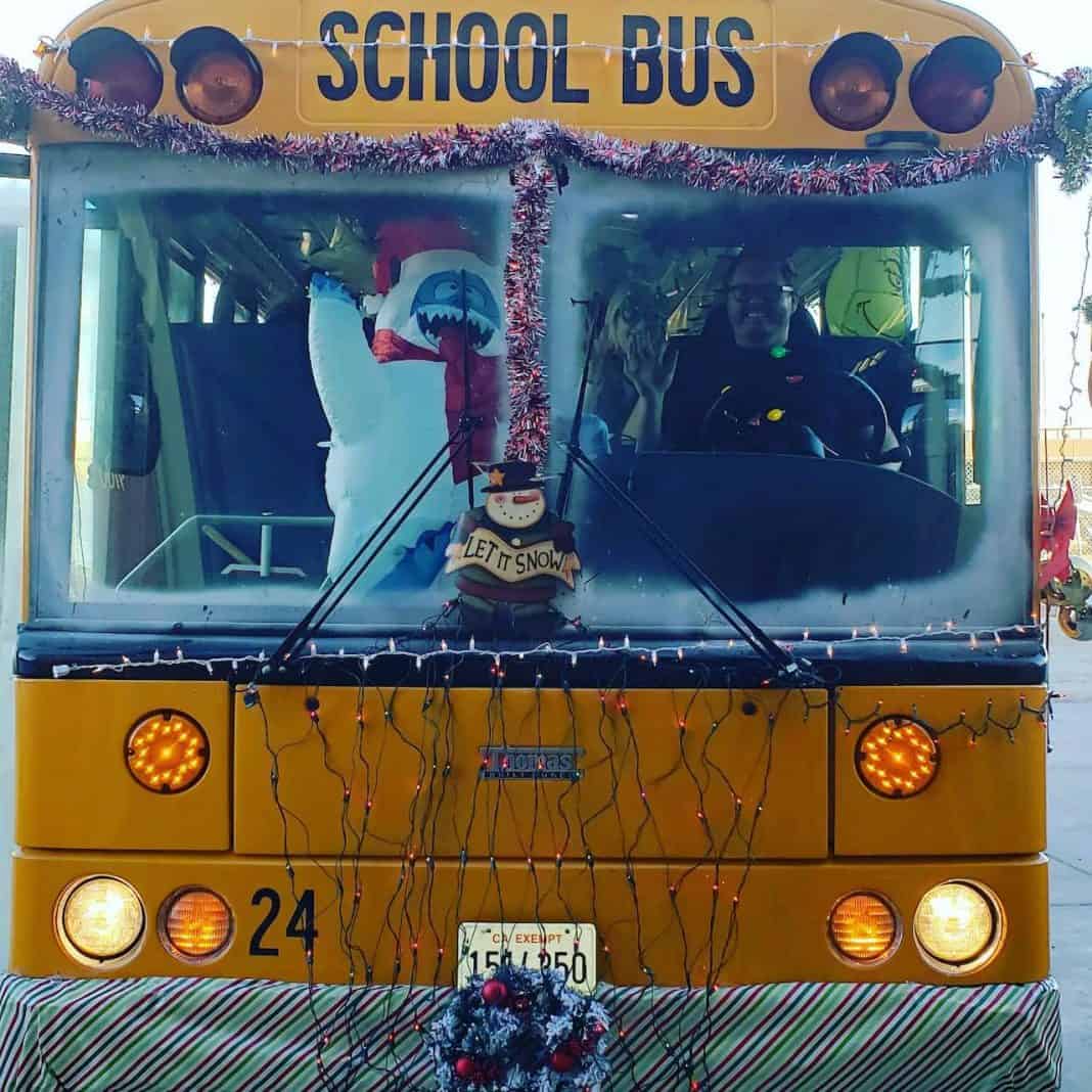 Musical Reindeer Bus Sings in Texas Christmas Parades - School ...