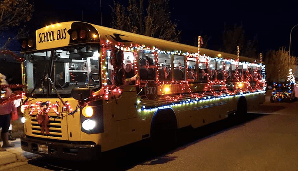 Musical Reindeer Bus Sings in Texas Christmas Parades - School ...