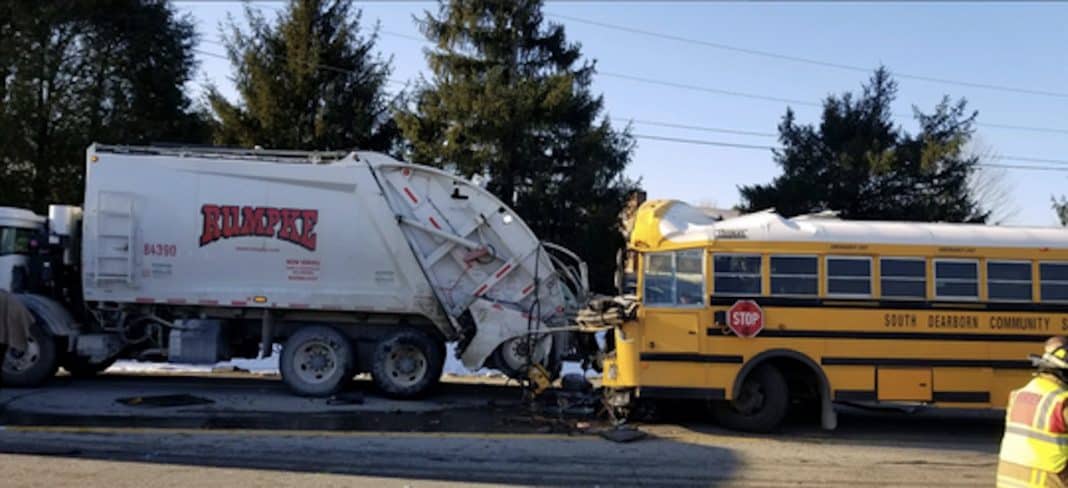 20 Injured in Indiana School Bus-Trash Truck Collision - School ...
