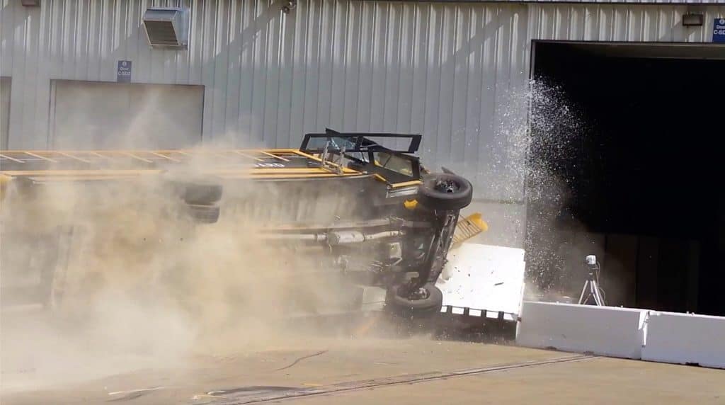 Close-up View of a Flying School Bus Crash, Frame by Frame - School ...