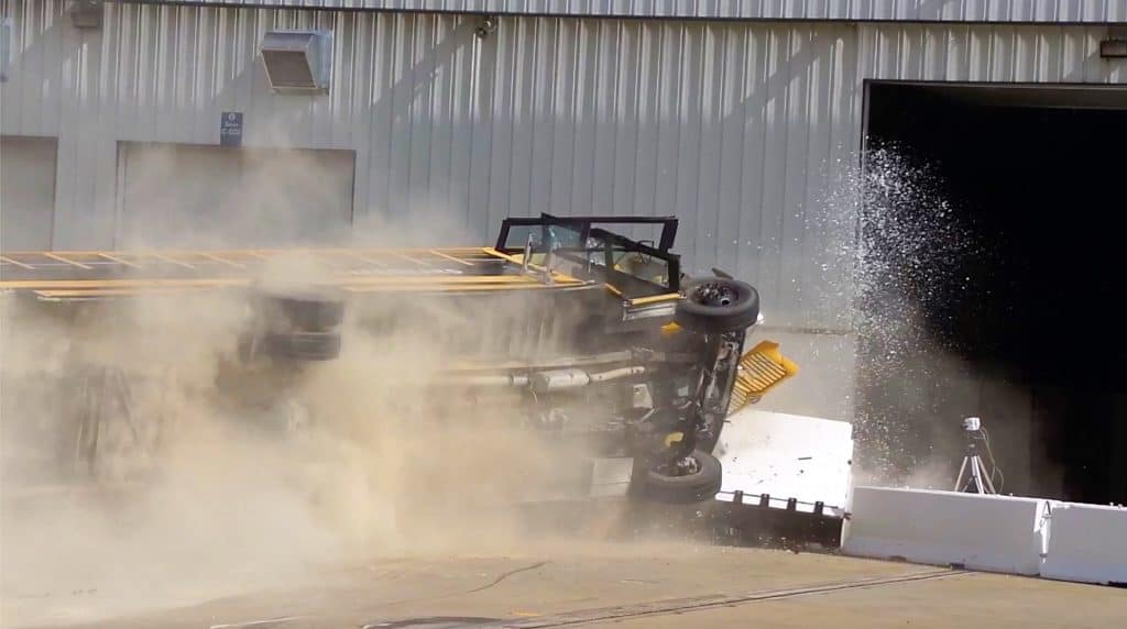 Close-up View of a Flying School Bus Crash, Frame by Frame - School ...