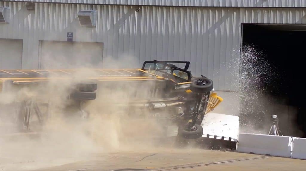 Close-up View of a Flying School Bus Crash, Frame by Frame - School ...