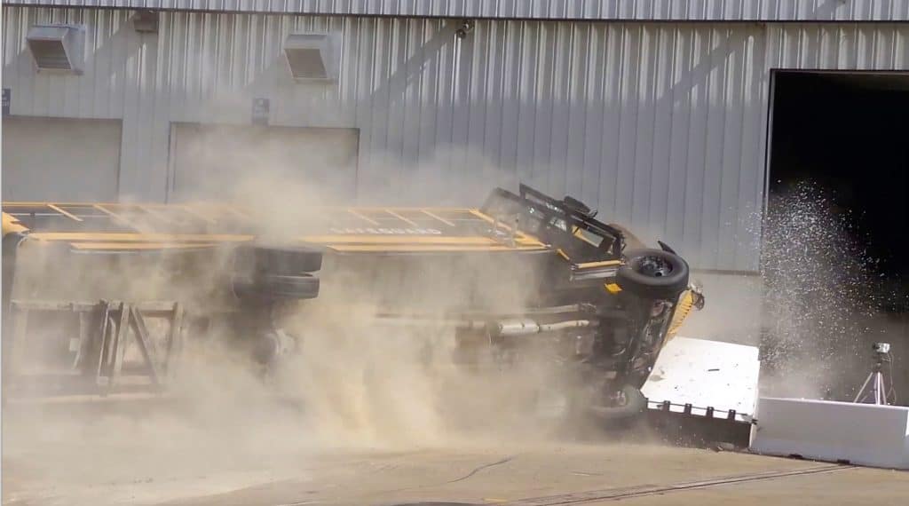 Close-up View of a Flying School Bus Crash, Frame by Frame - School ...