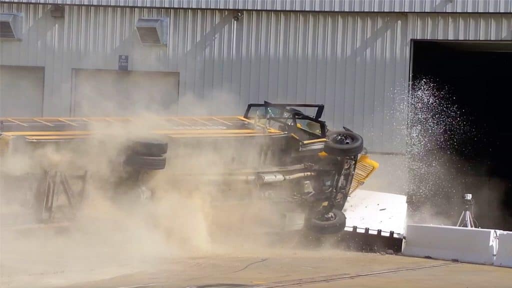 Close-up View of a Flying School Bus Crash, Frame by Frame - School ...