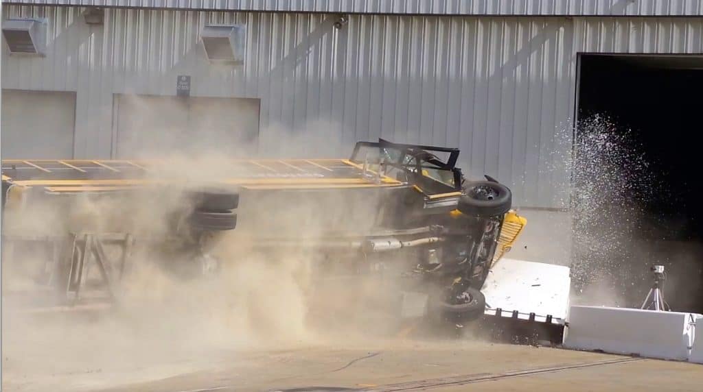 Close-up View of a Flying School Bus Crash, Frame by Frame - School ...