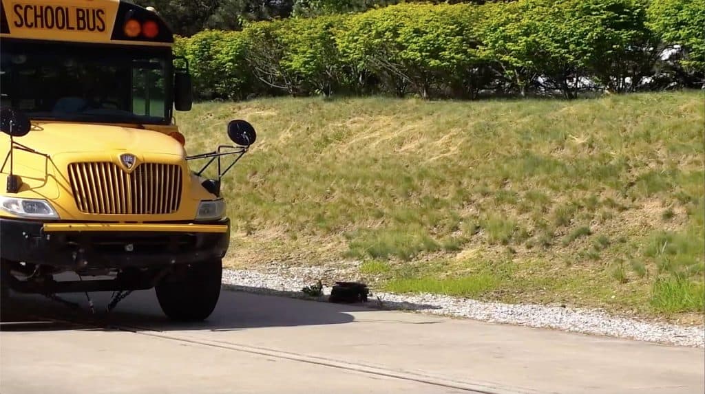 Close-up View of a Flying School Bus Crash, Frame by Frame - School ...